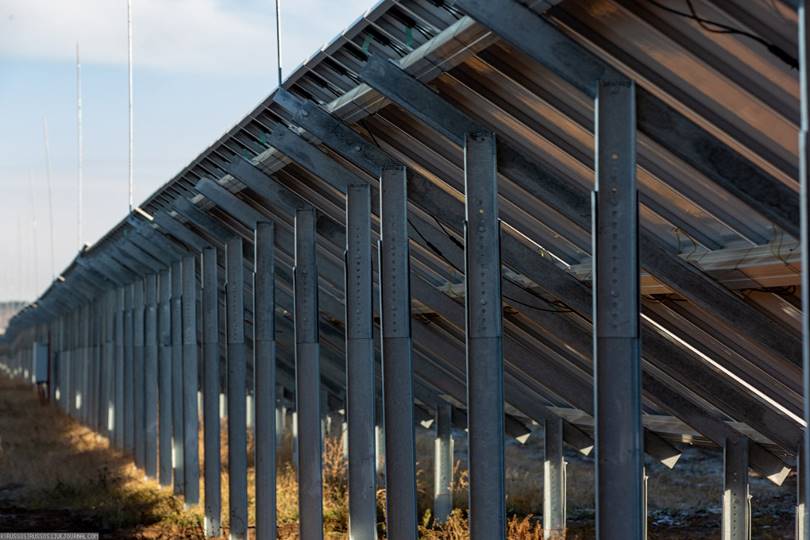 The largest solar power plants in Orenburg, Russia