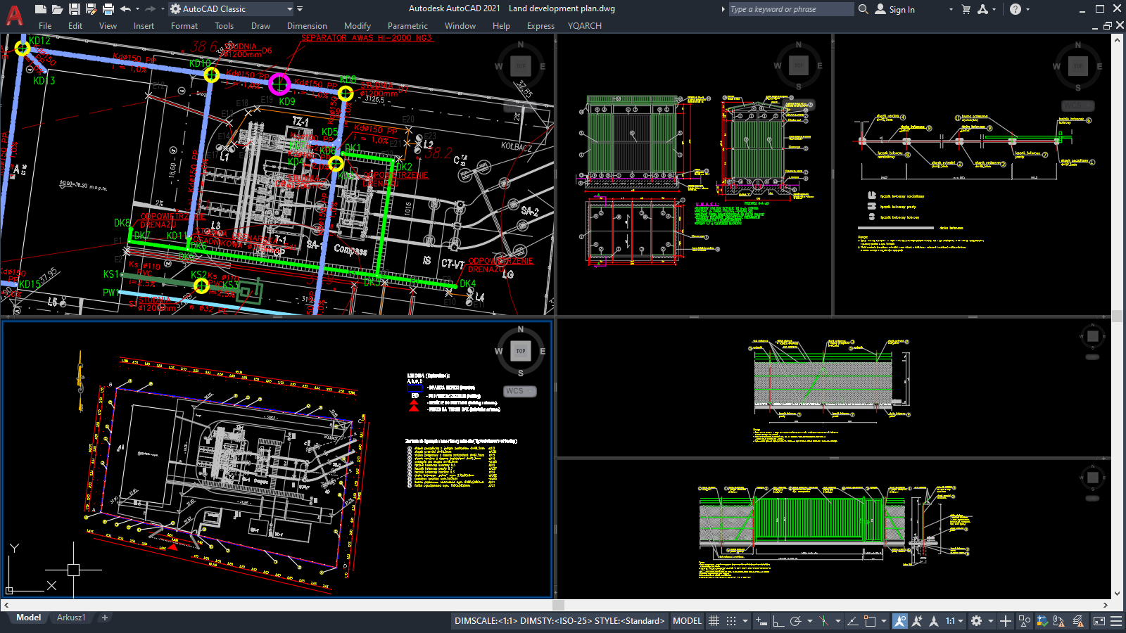 High Voltage Substation Design [DWG]