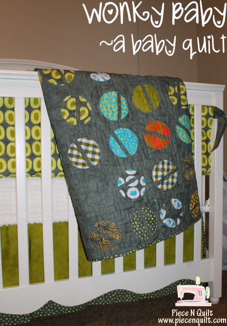 Piece N Quilt: Wonky Baby ~ A Free Baby Quilt Tutorial