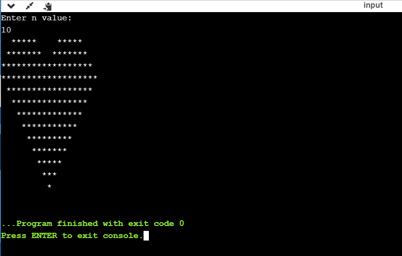 Java Code 2 To Print The Heart Shaped Pattern Using Lets Learn Computer Programming