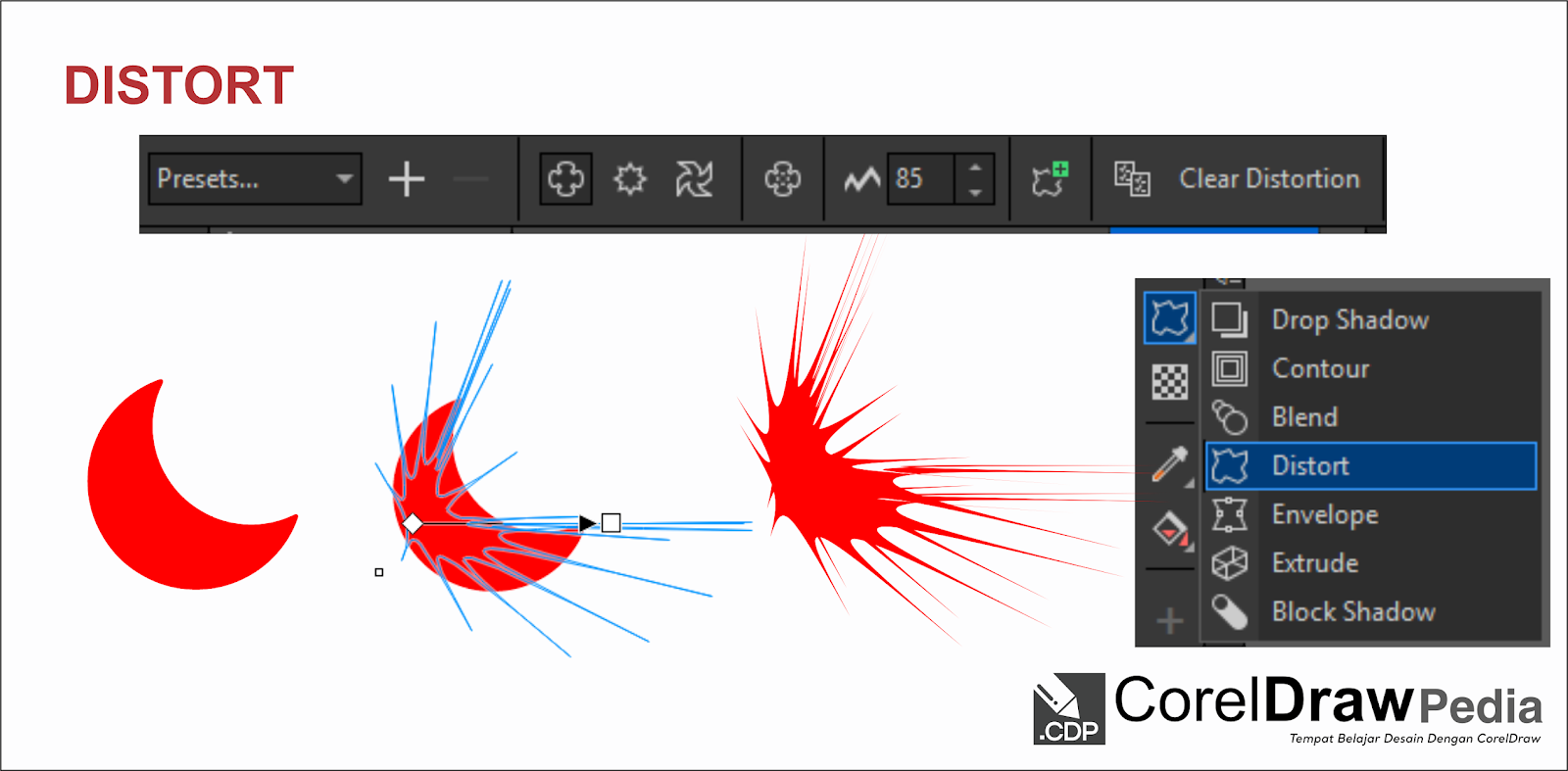 Tutorial 7 Cara Memberi Efek Pada Objek CorelDRAW - CorelDrawpedia