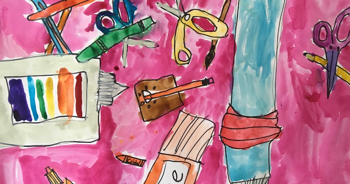 Art Room Blog: Elementary Art Sub Plans - Random Art Supplies...