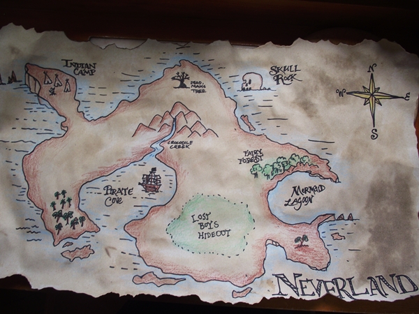 Neverland Map Printable