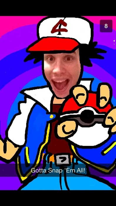 Gotta Snap 'Em All: 12 Pokemon Snapchats | Snapchat Art Gallery: Clever ...