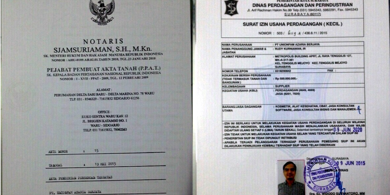 Legalitas Perusahaan | Diva Azaria