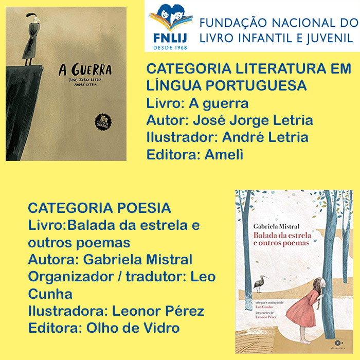 CRISTINA SÁ literatura infantil e juvenil: PRÊMIO FUNDAÇÃO NACIONAL DO ...