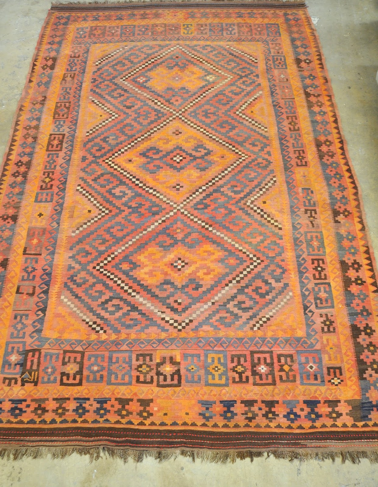 SELECT MODERN: 16' x 10' Afghan Tribal Kilim Rug