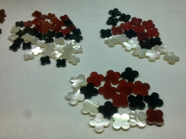 2013 new jewelry gemstone parts-gemstone Clover charms | SGJ GEMS