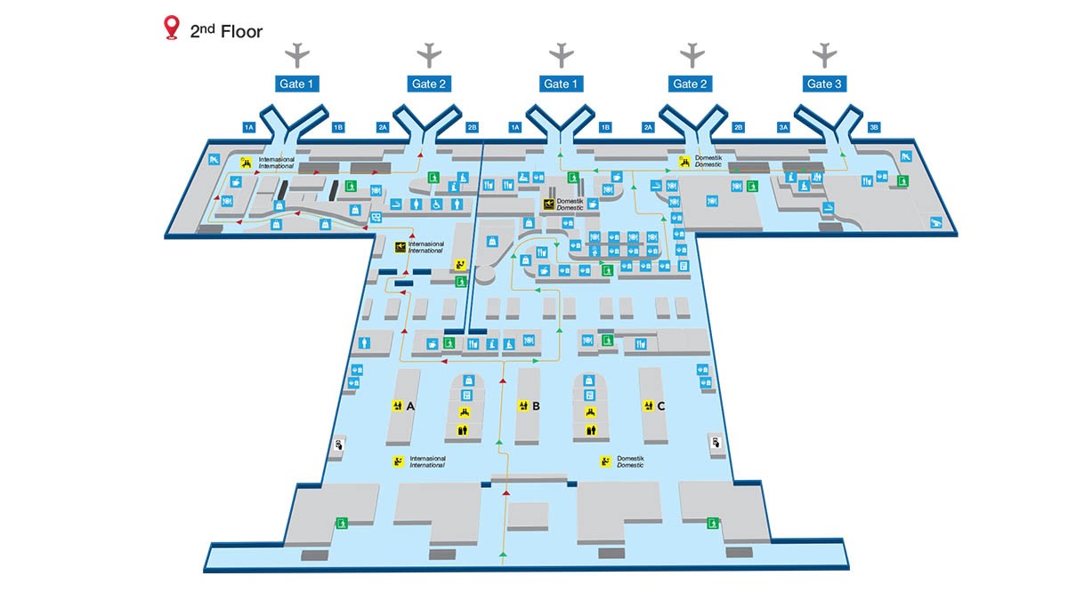 Informasi Lengkap Peta Denah Lokasi Bandara YIA Yogyakarta ...
