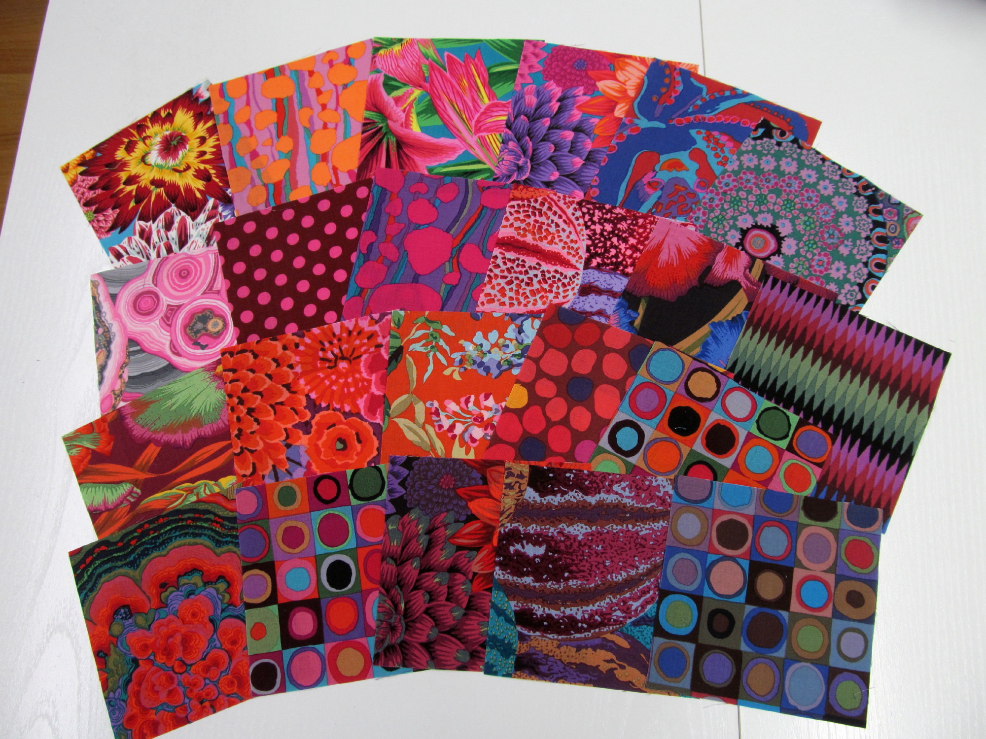 Exuberant Color : 5 inch squares..................