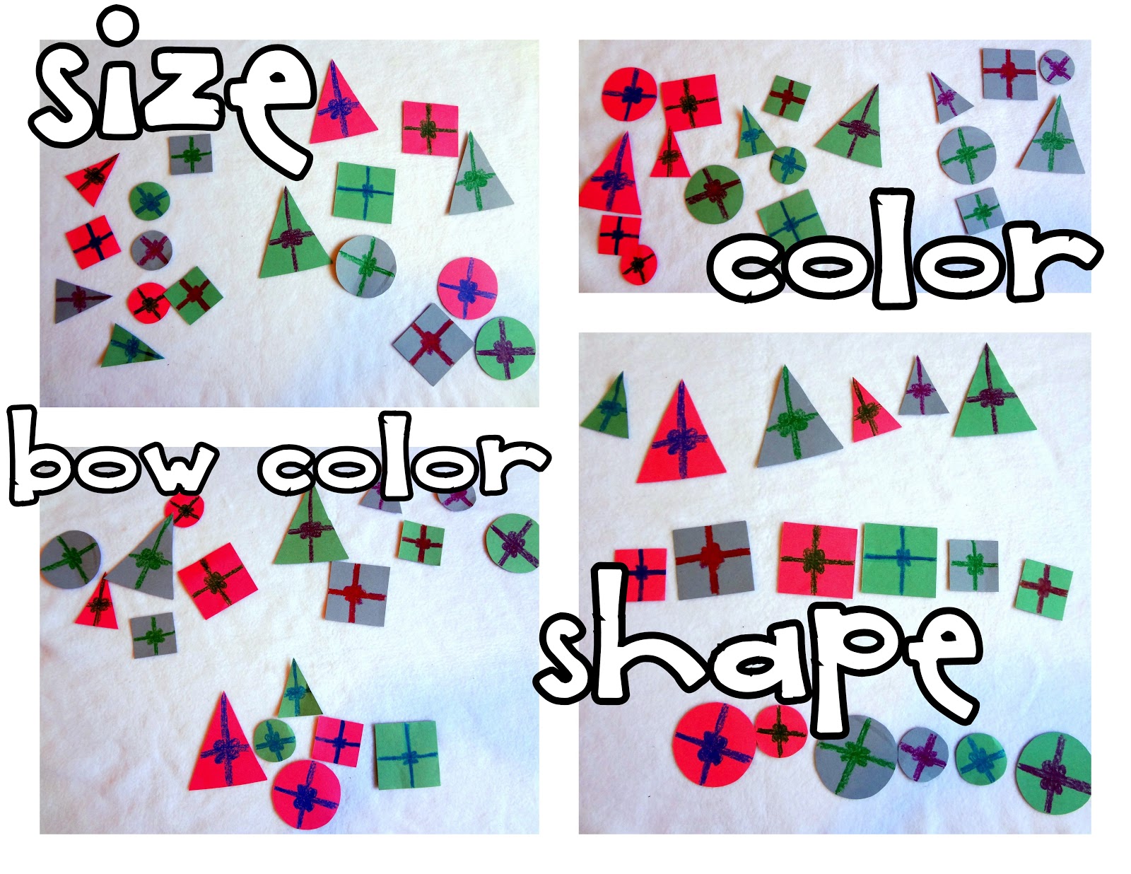 Little Family Fun: Christmas Present Sorting Activity