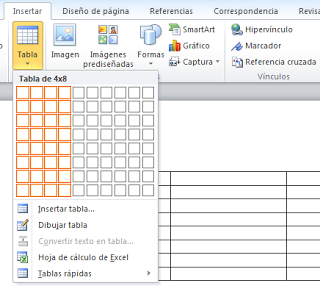 6to grado: Tablas en Microsoft Word