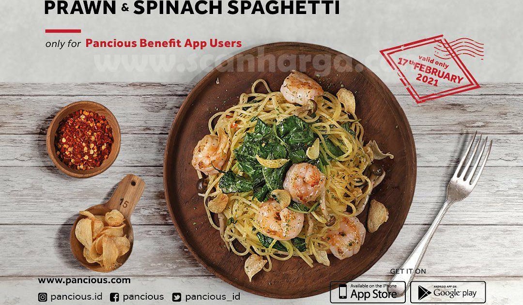 PANCIOUS Promo Prawn & Spinach Spaghetti! Spesial BELI 1 GRATIS 1 ...