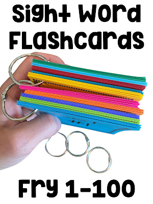 Fry Sight Word Flashcards | TheHappyTeacher