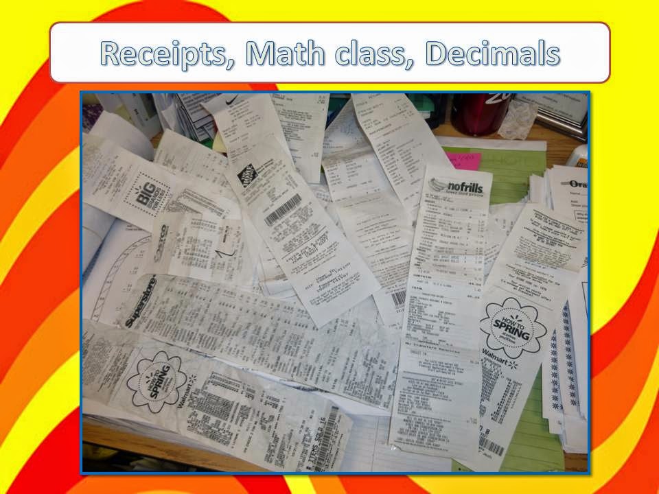 Ms Rashid: Math, Receipts and Decimals