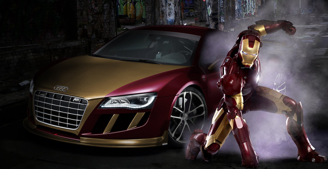Se unen de nuevo el Audi R8 y Iron Man (video)