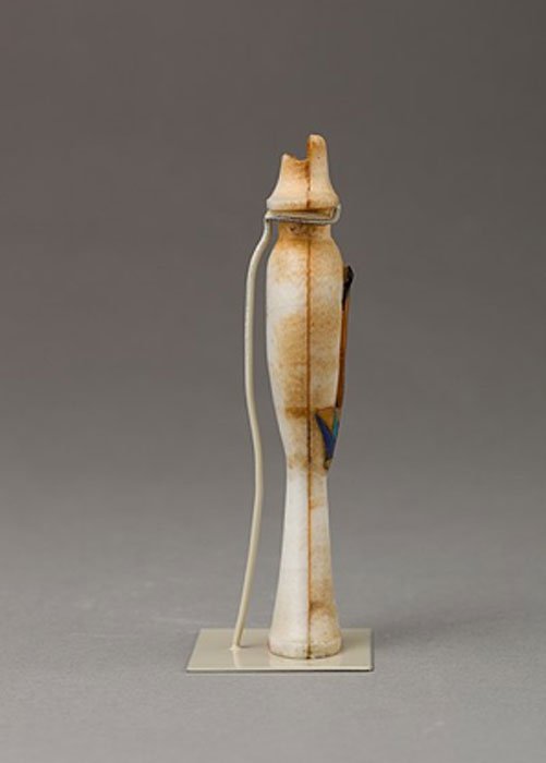 Perfume bottle in the shape of a hes-vase inlaid with the figure of a ...