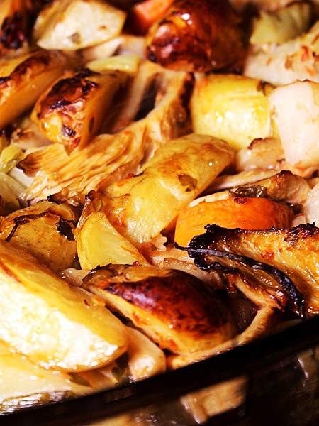 katin špajz: posne bukovače sa povrćem iz rerne