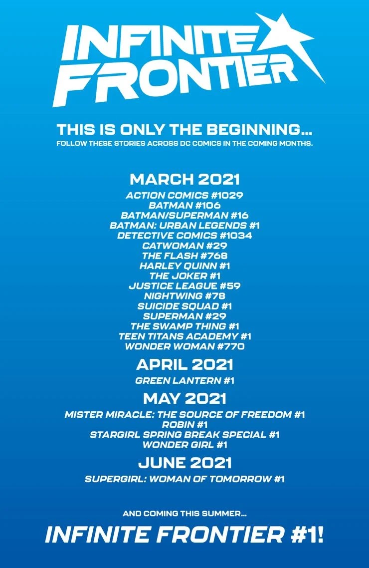 DC Geek House: Cómics: "INFINITE FRONTIER" SE EXPANDE EN UN EVENTO DE ...