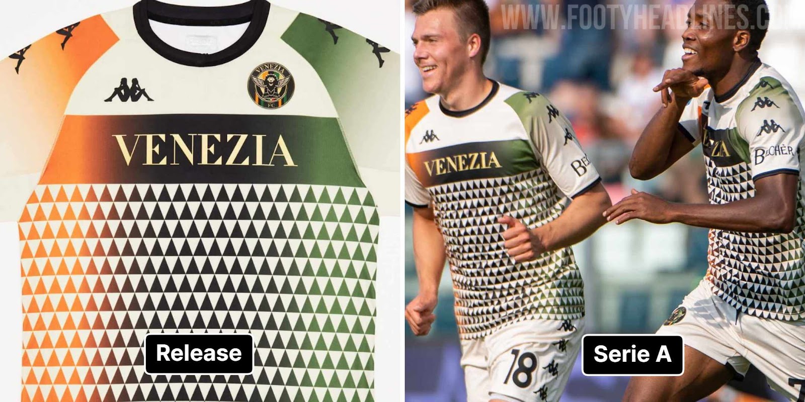 Venezia Trick Serie A To Wear Kits With "Two Badges" - Footy Headlines