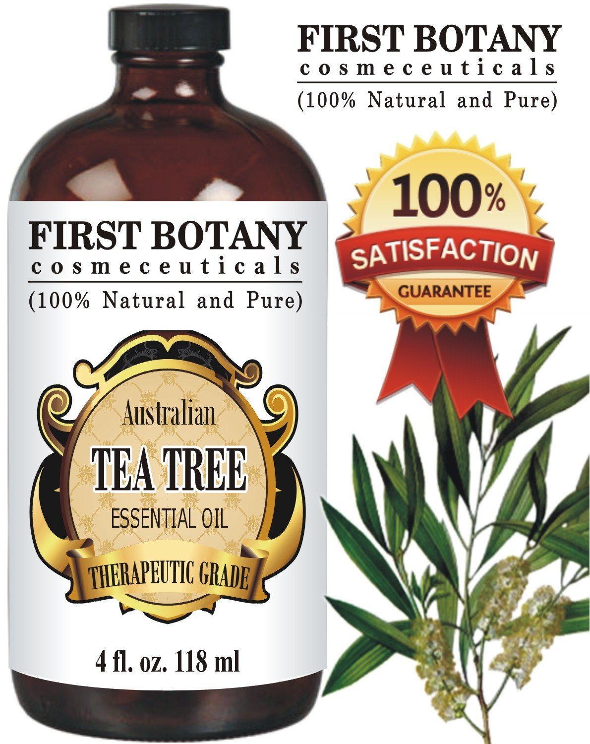 EA TREE OIL (Australian) 4 fl.oz. with glass dropper by First Botany ...