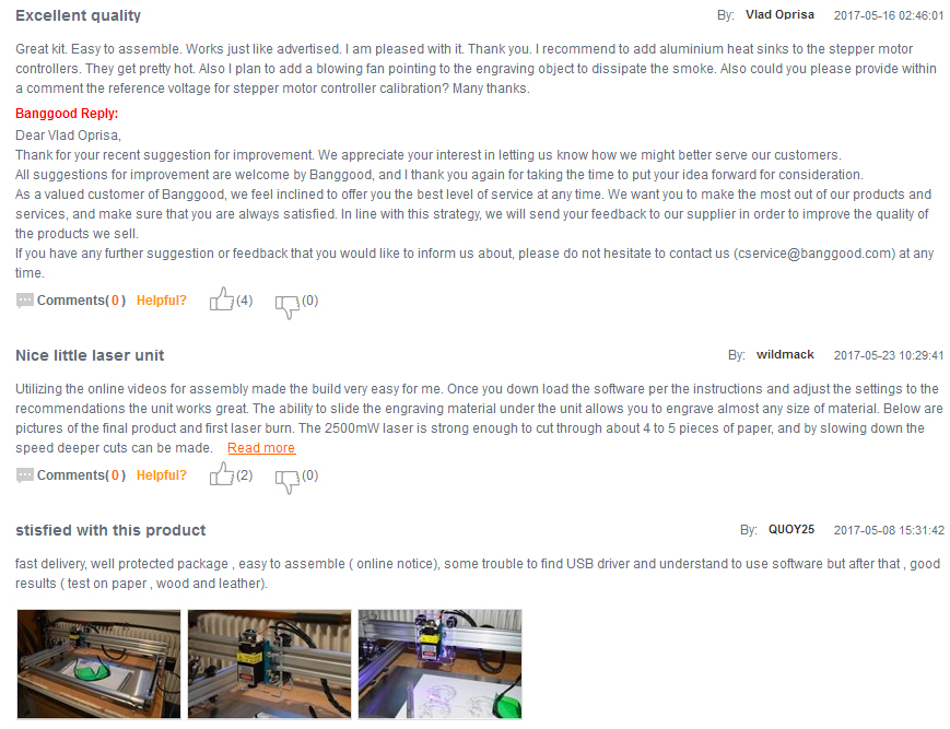 EleksMaker EleksLaser A3, A5 ( Reviews )