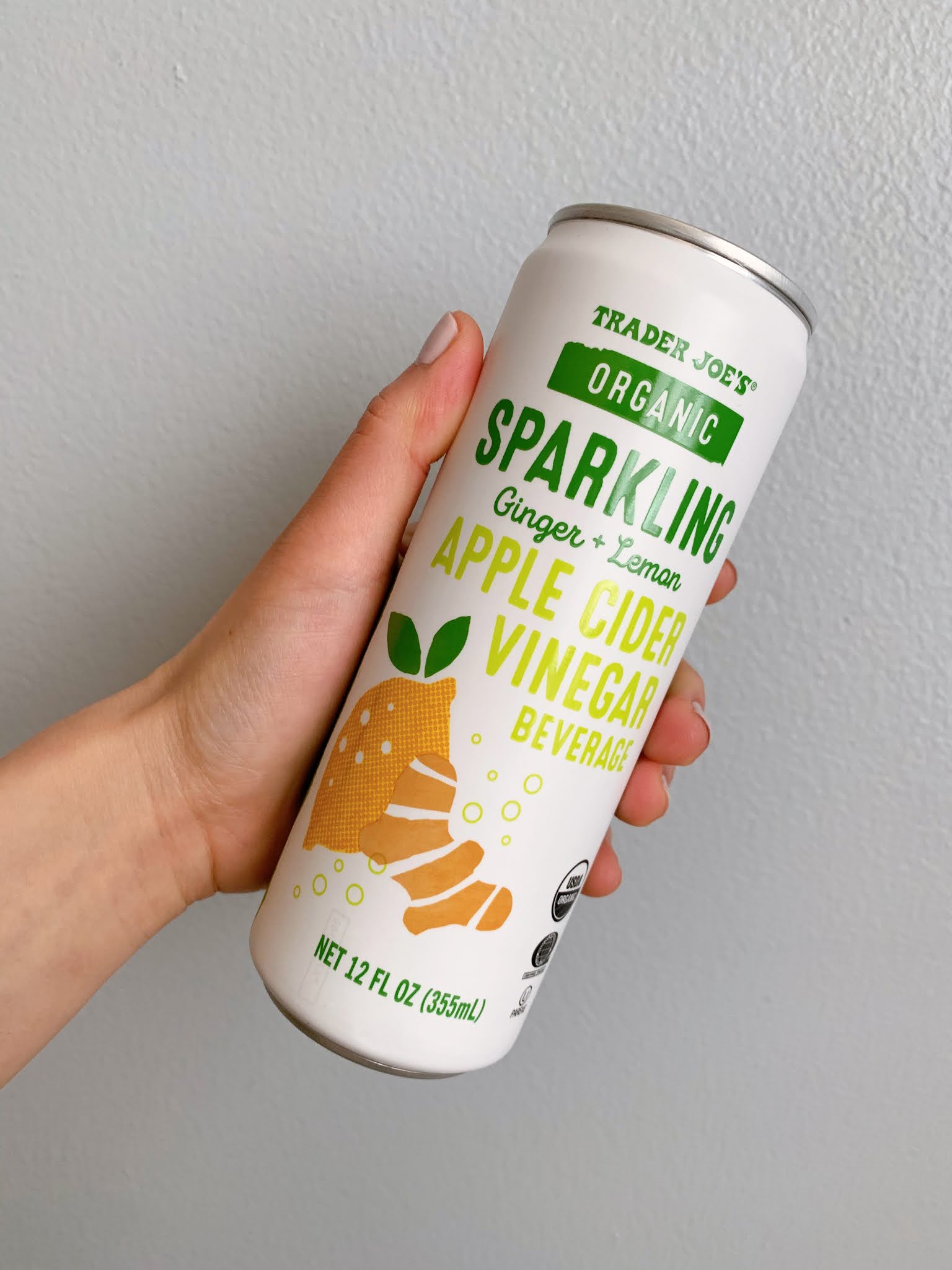 Trader Joe's Organic Sparkling Apple Cider Vinegar Beverage: Ginger + Lemon and Lemon + Strawberry
