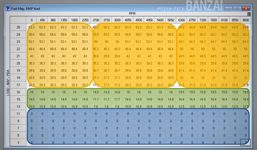 Fried Rice BANZAI: Tuning: AEM FIC Fuel Map Steps!
