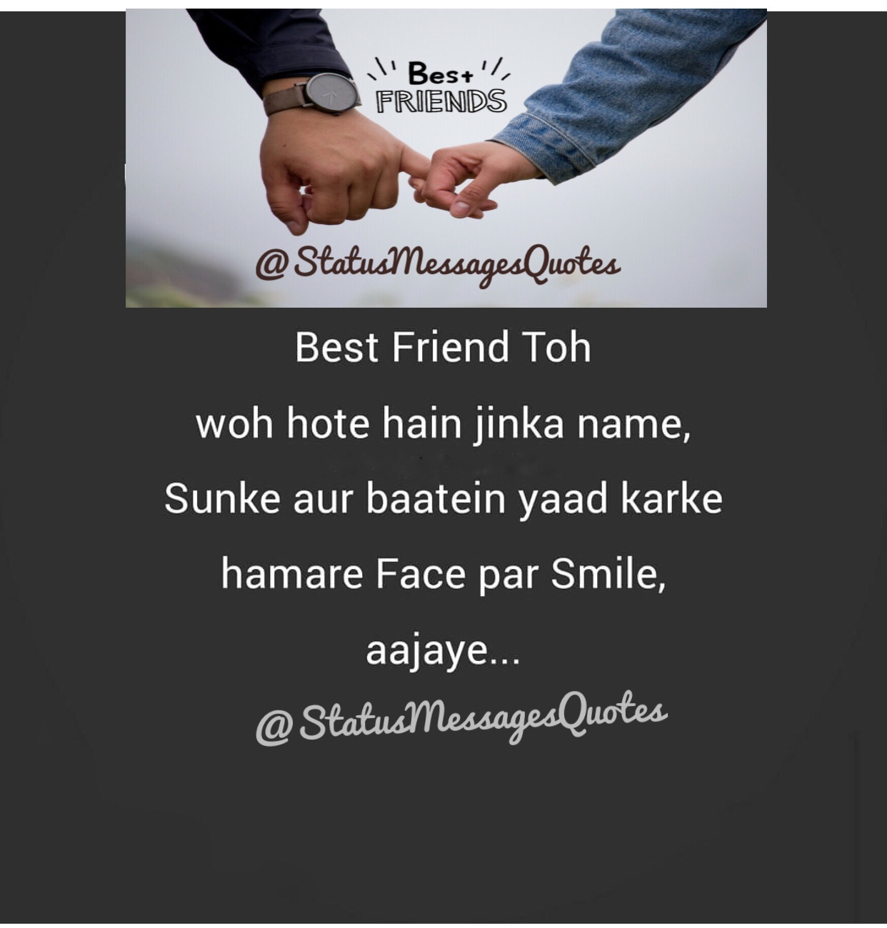 Best Friend Status and Quotes - Short Messages About True Friends