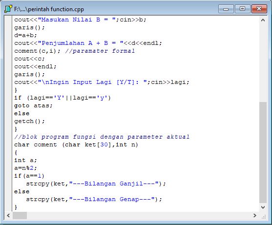 Catatan Kuliah: Membuat Program sederhana menggunakan Perintah Fungsi ...