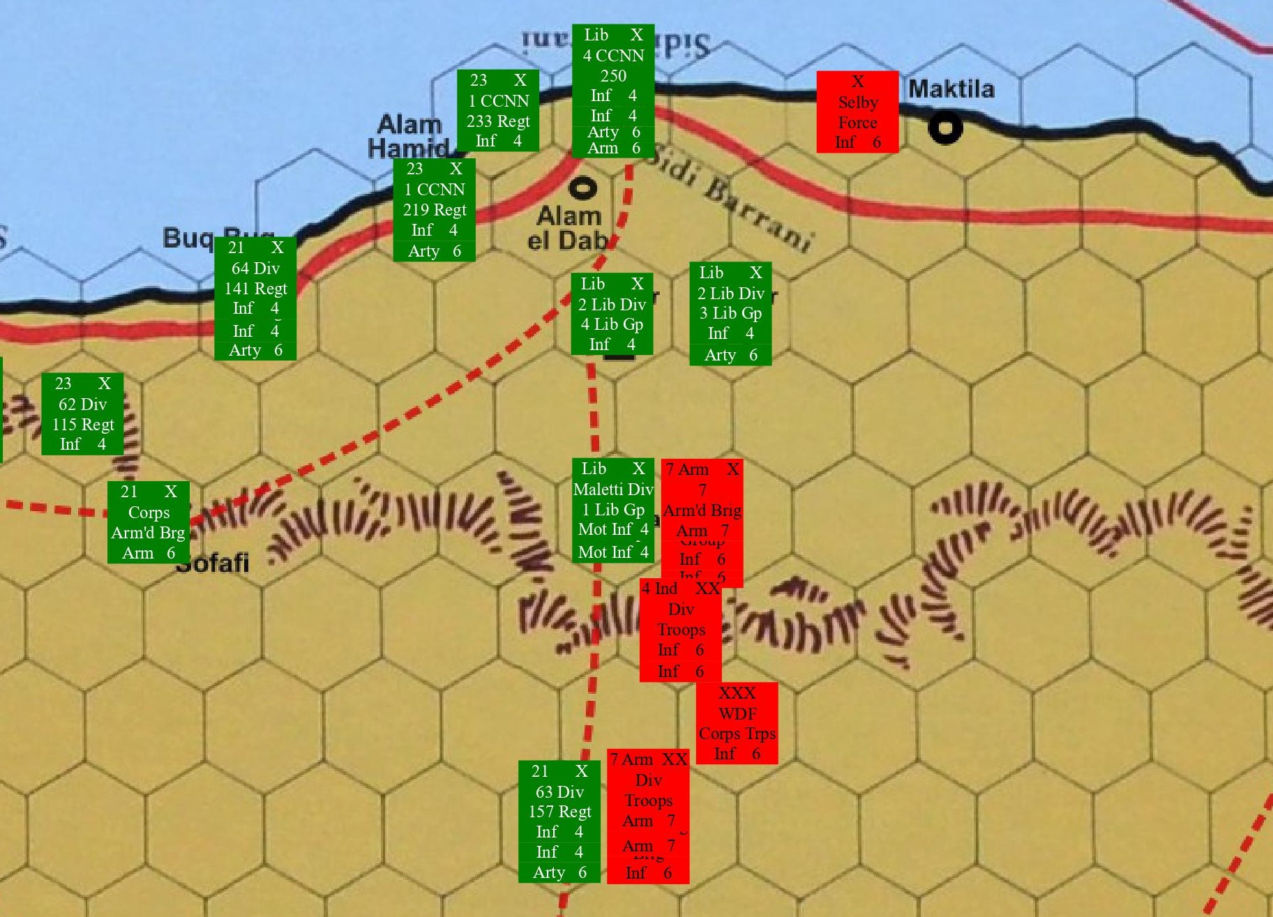 Grymauch's Solo Wargaming Blog : WW2 Operation Compass: Map Moves Turn ...