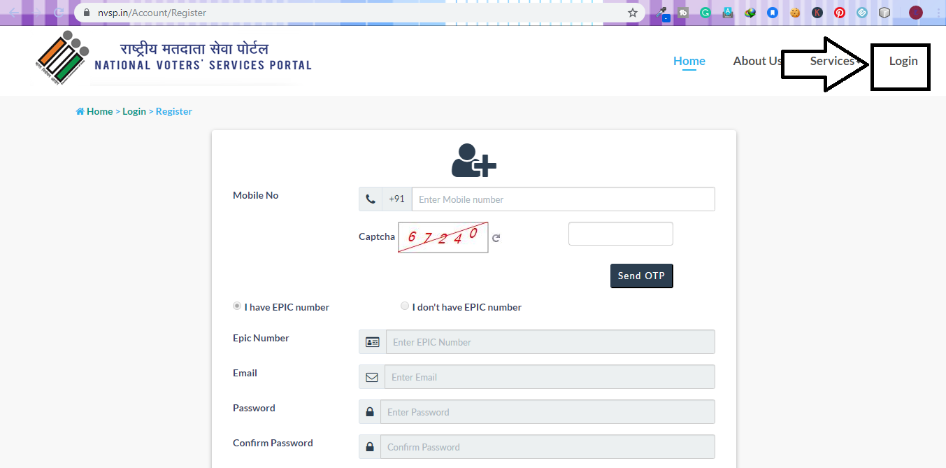 Online Voter Id Verification
