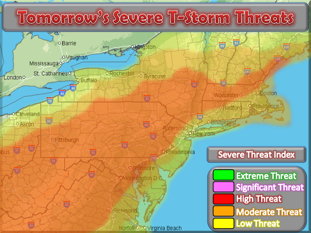Northeast Weather Action: Tomorrow's Thunderstorm Expectations: Will ...