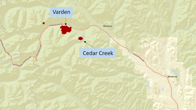 Washington Smoke Information: 07/12/2021 Wildfires in and Around Washington
