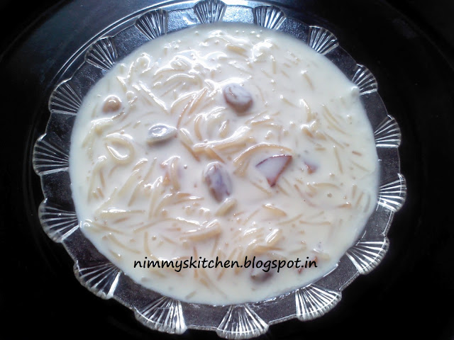 Nimmy's Kitchen: Vermicelli Kheer ( Semiya payasam)