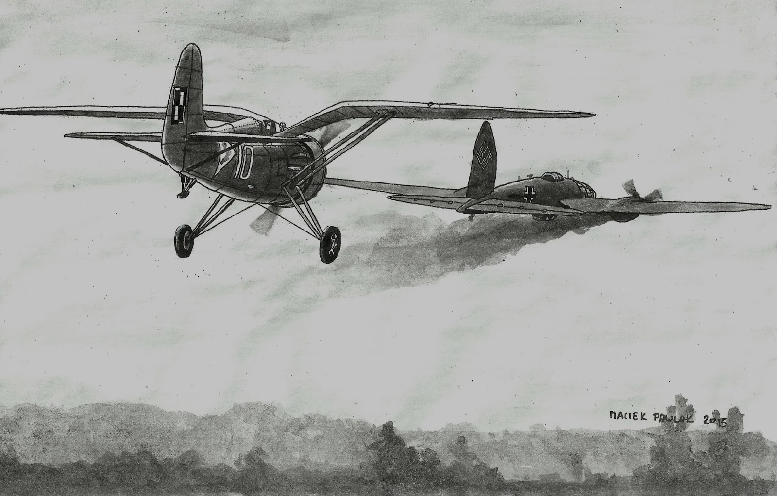 maszyny latające: PZL P 11c: Polish planes