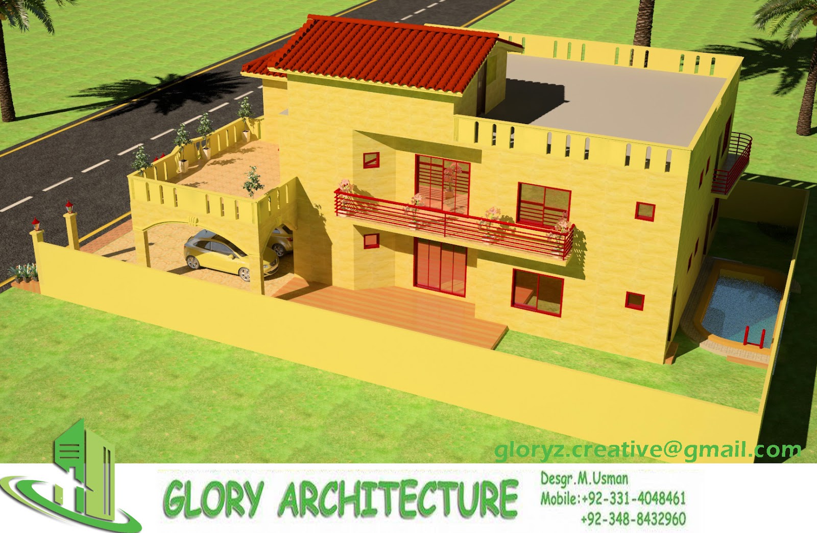 Architectural Drawings, House Elevation, House Map, Plan, Naqsha, 3D ...