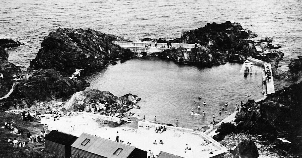 Tour Scotland: Old Photograph Outdoor Swimming Pool Portsoy Scotland