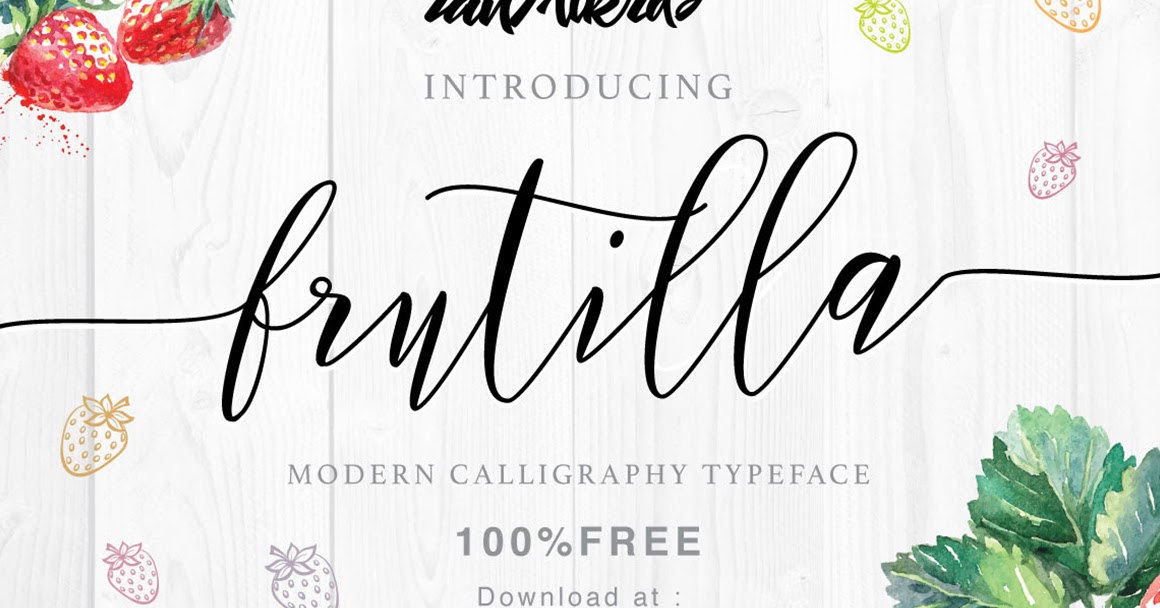 DLOLLEYS HELP: Frutilla Script Free Font