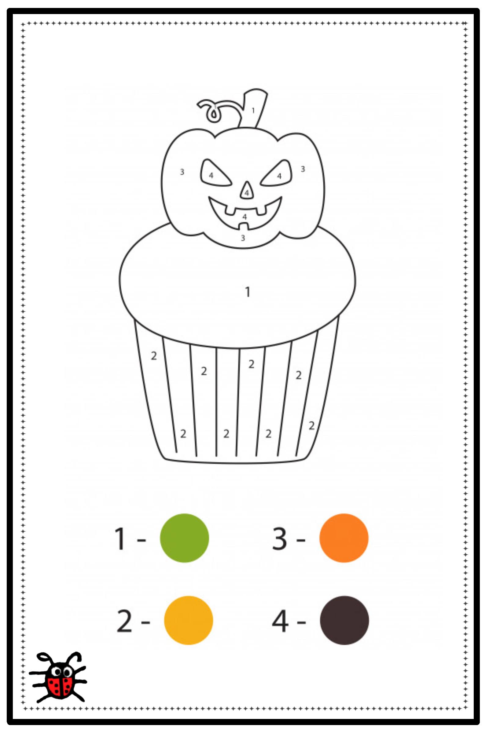 KIT-KAT-TIC: HALLOWEEN. Colorea por números