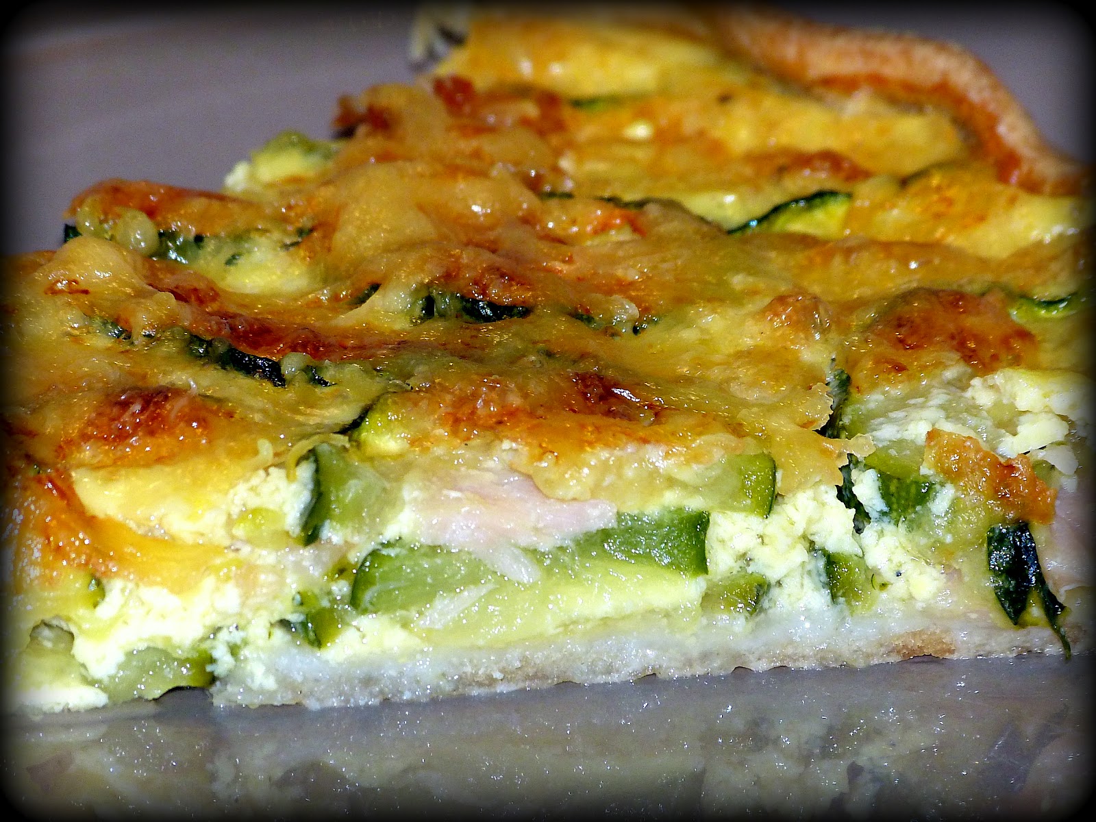 La minute gourmande bio: Tarte courgette & truite fumée