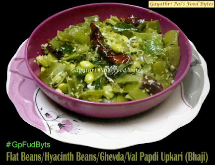 Gayathri Pai's Food Bytes: Flat Beans/ Hyacinth Beans/ Ghevda ...