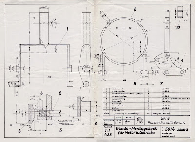 BZ's BMW Isetta 300's: Isetta - Engine Stand Blueprints