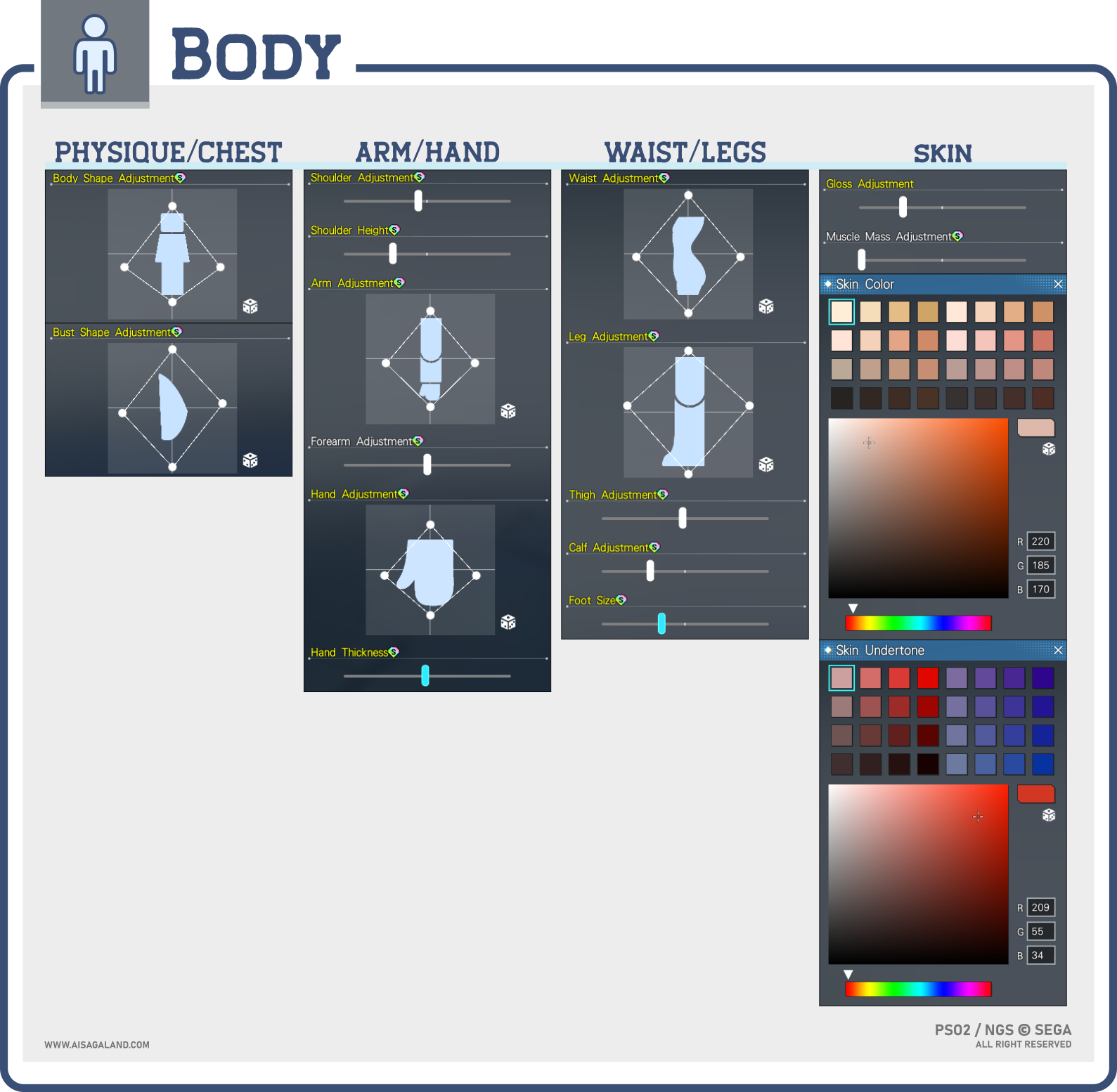 PSO2 NGS Character Creation - Manon - Aisaga Land