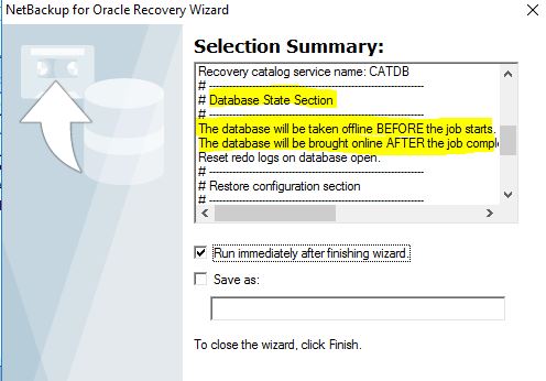 Remote Infrastructure Management: ORACLE RMAN Backup using NetBackup 8.1.2
