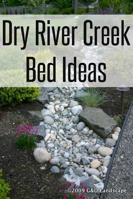 Dry River Creek Bed Ideas to help with Water Run-off | Rustic & Refined
