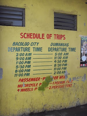 let's explore the planet...: Schedule of RORO between Bacolod and Iloilo