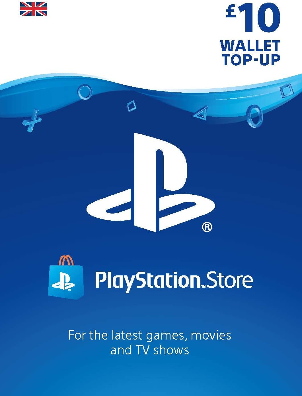 PlayStation PSN Card 10 GBP Wallet Top Up | PSN Download Code - UK account