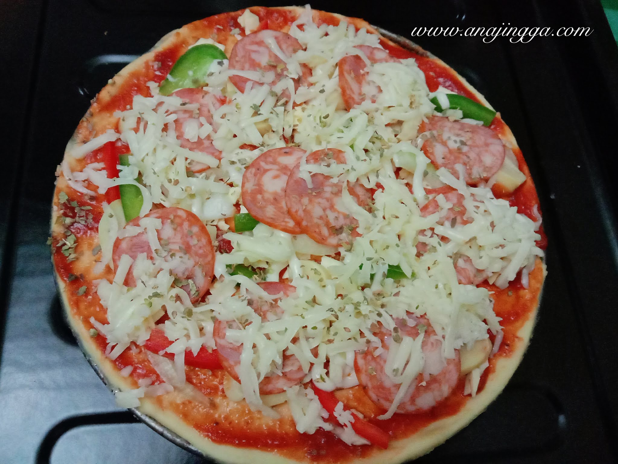 Resepi dan cara buat pepperoni pizza