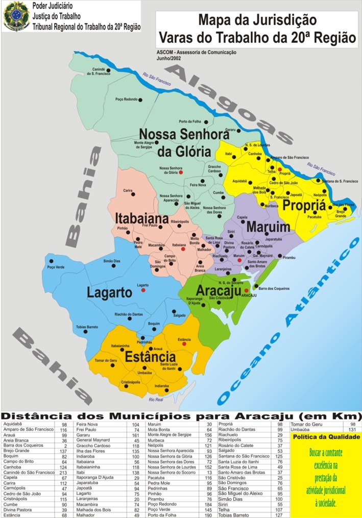Mapas Geográficos de Sergipe